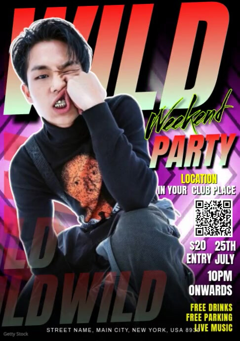 Plantilla de Wild Weekend Party | PosterMyWall