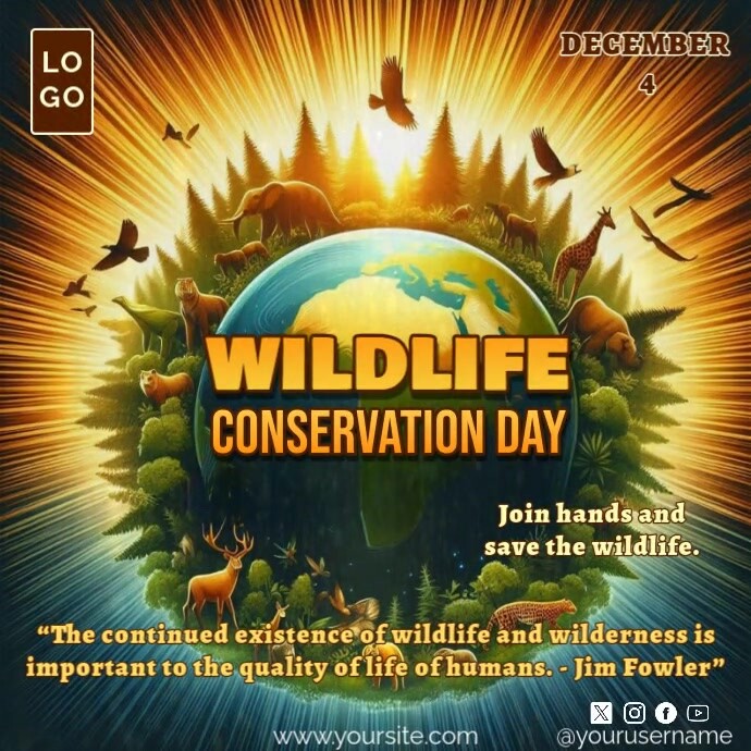 Wildlife Conservation Day Template | PosterMyWall