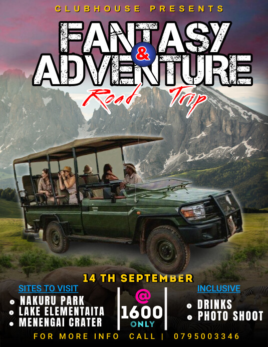 wildlife road trip , road trip Template | PosterMyWall