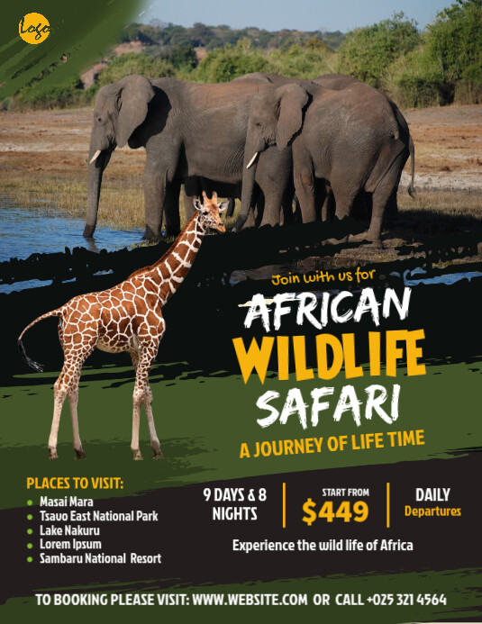 Wildlife Safari Flyer Template | PosterMyWall