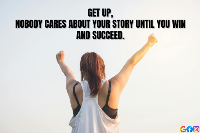 WIN AND SUCCEED QUOTE TEMPLATE | PosterMyWall