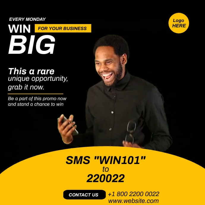 WIN BIG FLYER Template | PosterMyWall