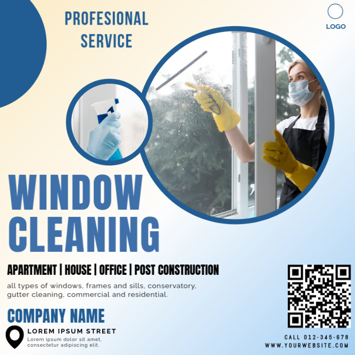 Window Cleaning Flyers Window Cleaning Flyer Design Template