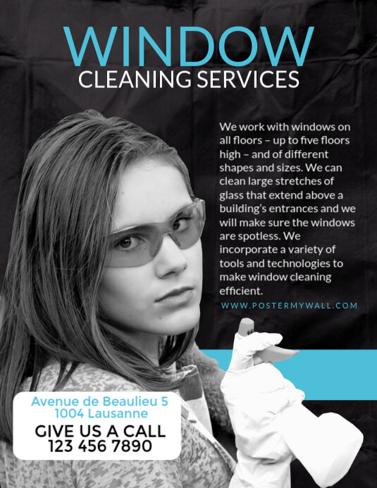 Modèle Window Cleaning Poster Flyer | PosterMyWall