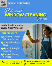 Window Cleaning Services Flyer Template | PosterMyWall