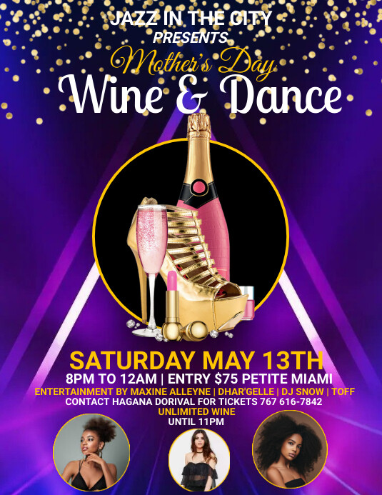 Wine and dance party Template | PosterMyWall