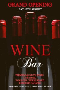 Wine Bar Poster Template | PosterMyWall
