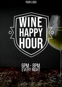 Wine night promo flyer Template | PosterMyWall