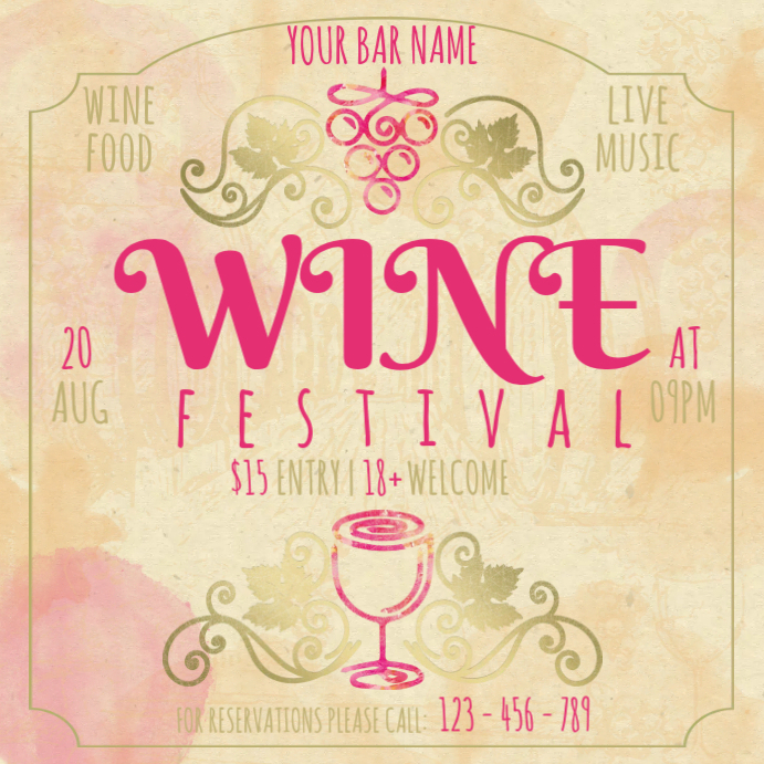 Wine Instagram Template | PosterMyWall