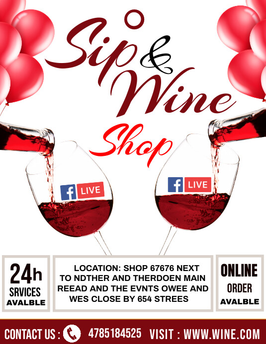 Copy of wine shop flyer | PosterMyWall