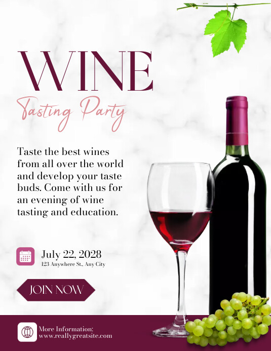 WINE TASTING CEREMONY FLYERS Template | PosterMyWall