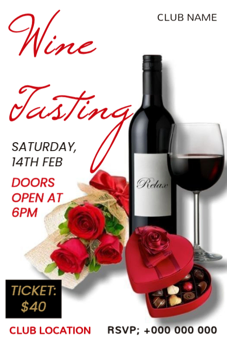 Wine Tasting Flyer Template | PosterMyWall