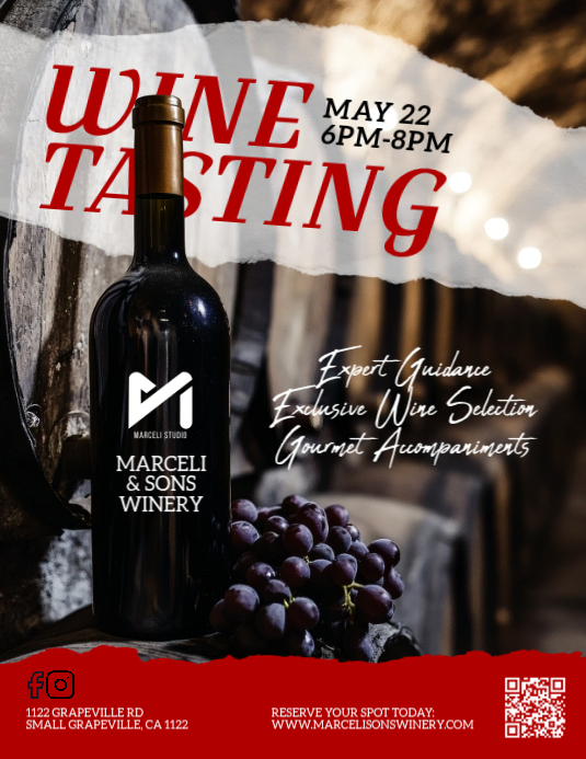 Wine Tasting Flyer Template | PosterMyWall