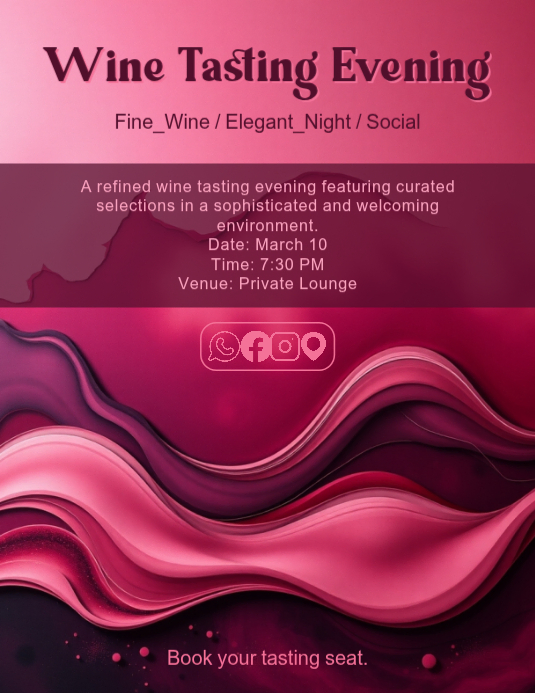 Wine Tasting Flyer Design Template | PosterMyWall