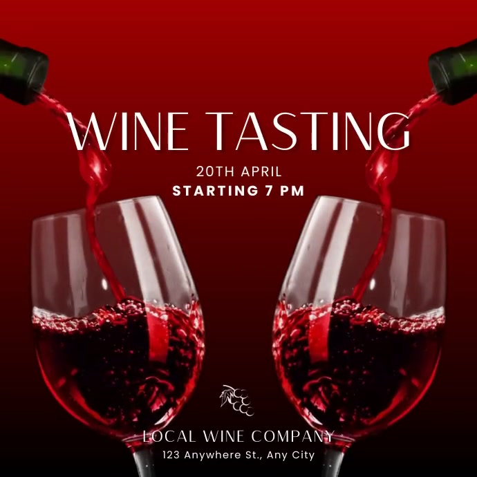 Wine Tasting Instagram Post Template | PosterMyWall