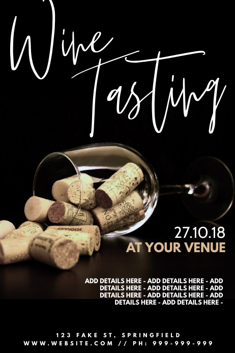 Copia de Wine Tasting Poster | PosterMyWall