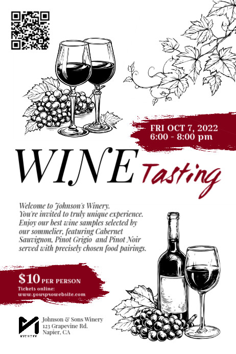Wine Tasting Poster Template | PosterMyWall