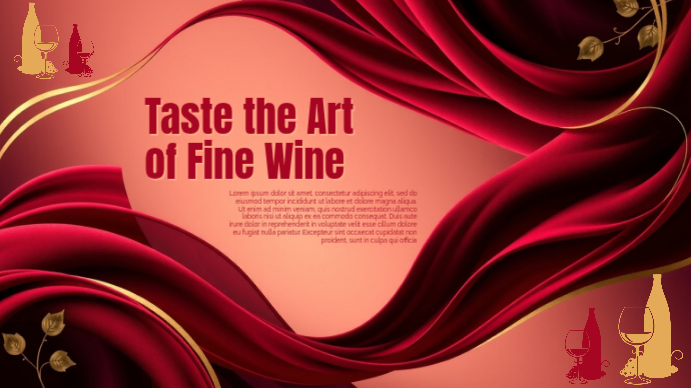Wine Tasting Presentation Design Template | PosterMyWall