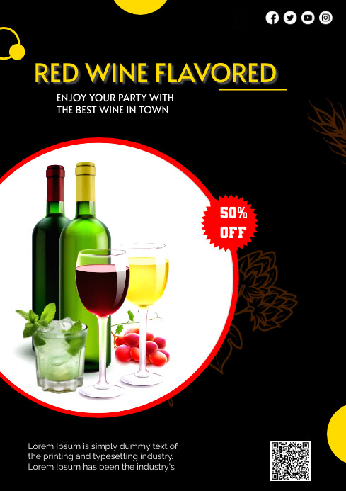 Wine template | PosterMyWall