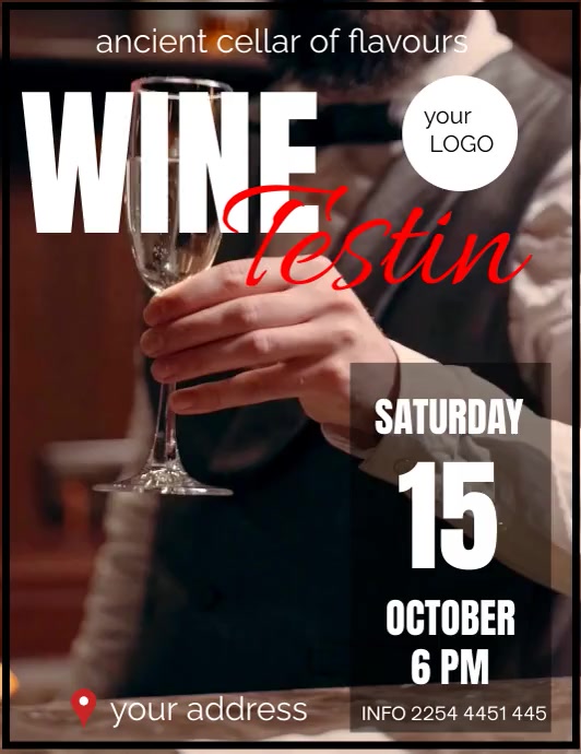 WINE TESTING (1) Template | PosterMyWall