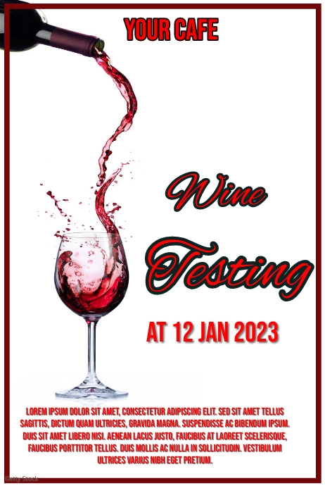 Plantilla de Wine Testing flyer | PosterMyWall