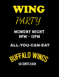 wing night Template | PosterMyWall