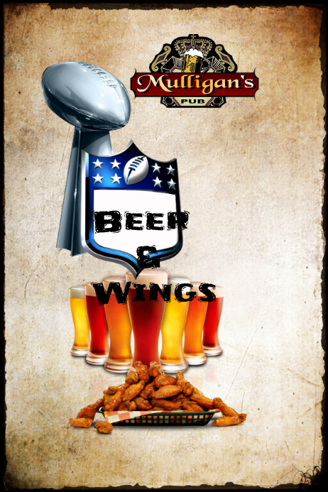 Wings & Beer Template | PosterMyWall