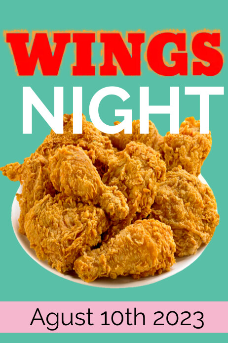 Copy of Wings night | PosterMyWall