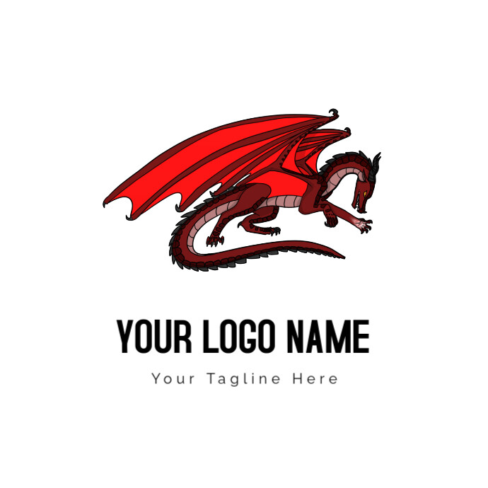 Wings Of Fire Dragon Wikia Logo Templat | PosterMyWall