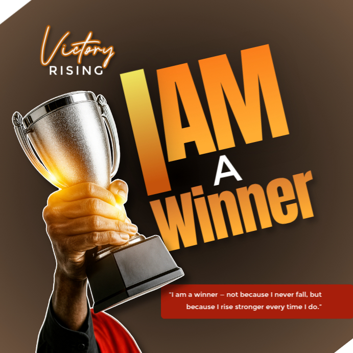 Plantilla de Winner, I am a winner, victory, victor | PosterMyWall