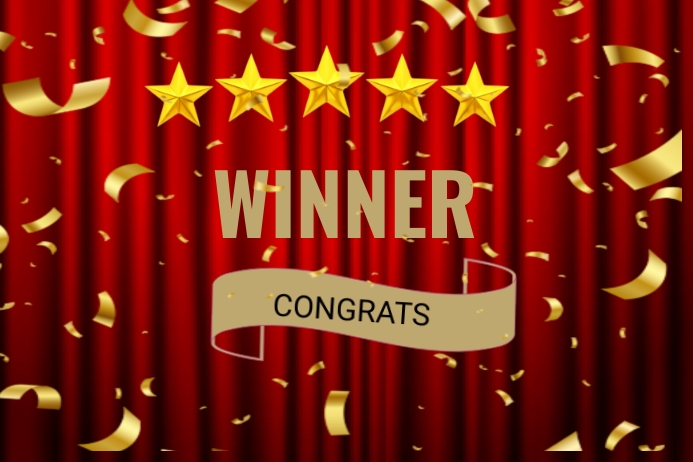 Winner award poster Template | PosterMyWall