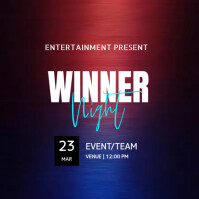 THE WINNER Template | PosterMyWall