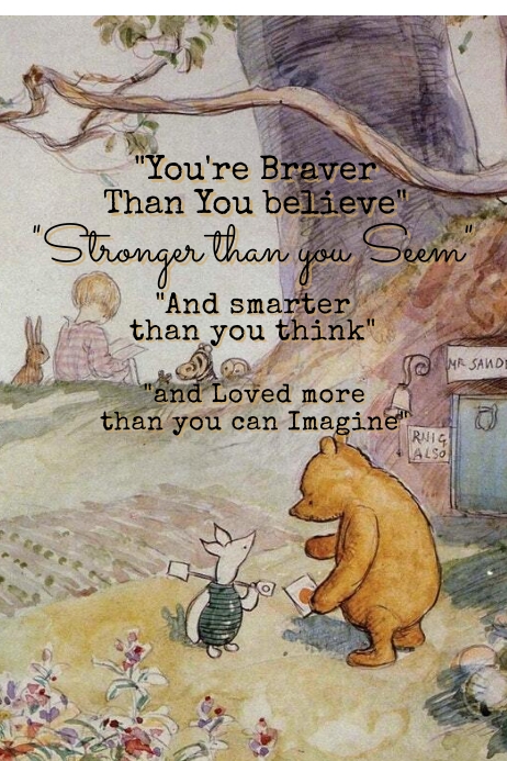 Winnie The Pooh & Piglet Quote 24x36 Poster Template | PosterMyWall