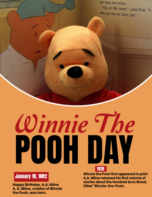 Winnie the Pooh Day Template | PosterMyWall