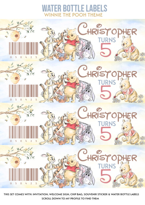 Winnie the pooh Template | PosterMyWall