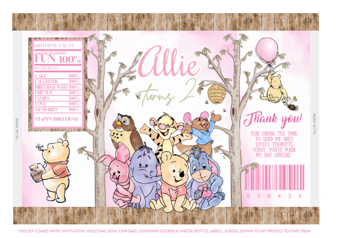 Winnie The Pooh Template | PosterMyWall