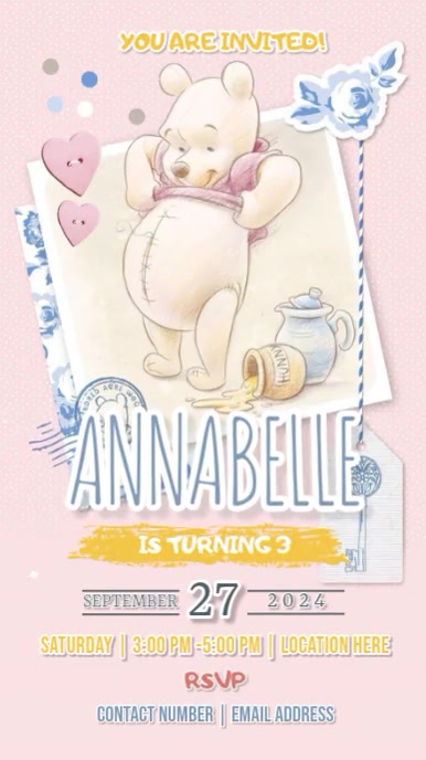 Winnie the pooh Template | PosterMyWall