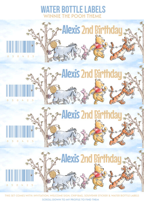 Winnie the Pooh Template | PosterMyWall