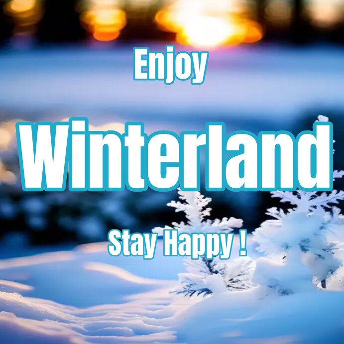 Winter, Instagram post, template | PosterMyWall