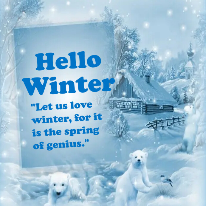 Winter, Instagram post, template | PosterMyWall