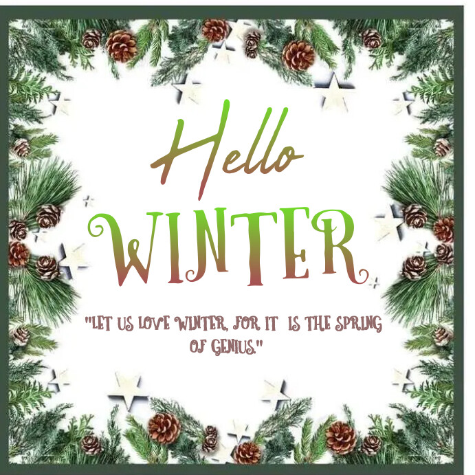 Winter, Instagram post, template | PosterMyWall