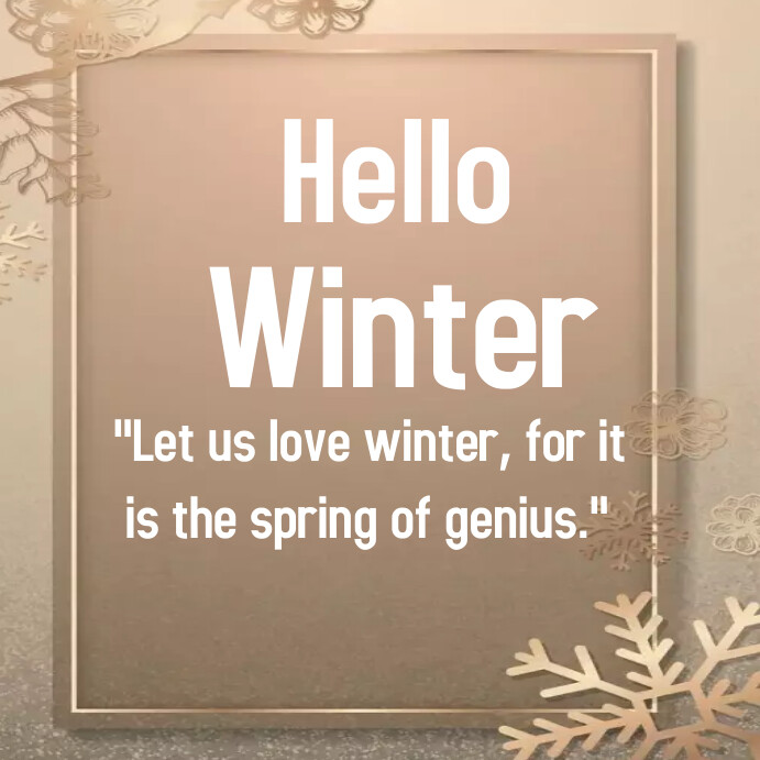 Winter, Instagram post, template | PosterMyWall