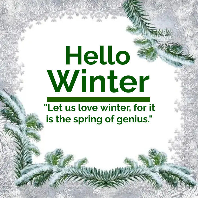 Winter, Instagram post, template | PosterMyWall