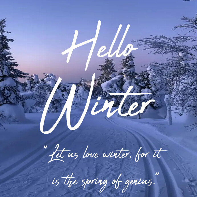 Winter, Instagram post, template | PosterMyWall