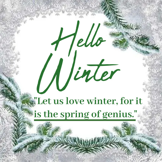 Winter, Instagram post, template | PosterMyWall