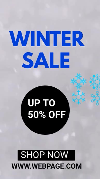 winter, winter sale, hello winter Template | PosterMyWall