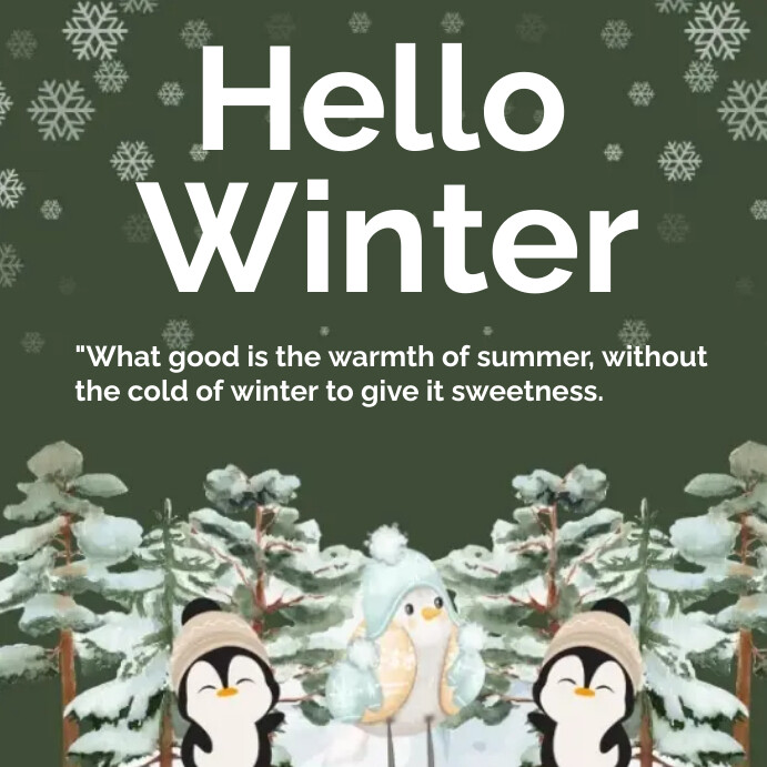 Winter,Instagram post ,template | PosterMyWall