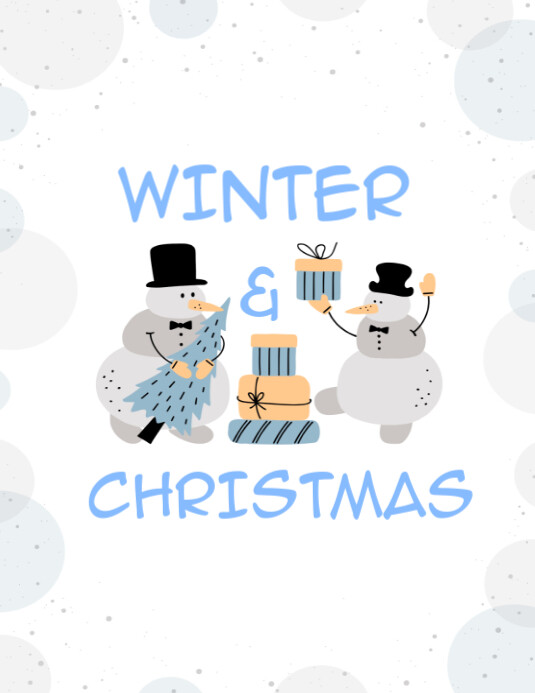 Winter & Christmas Template Flyer (us Letter) | PosterMyWall