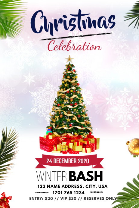 WINTER BASH Template | PosterMyWall
