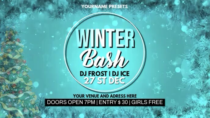 Winter Bash Template | PosterMyWall